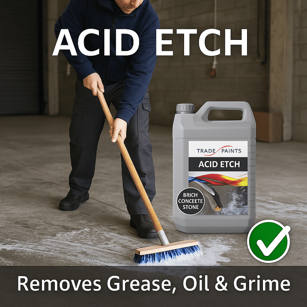Acid Etch Concrete Floor Cleaner Solution | paints4trade.com