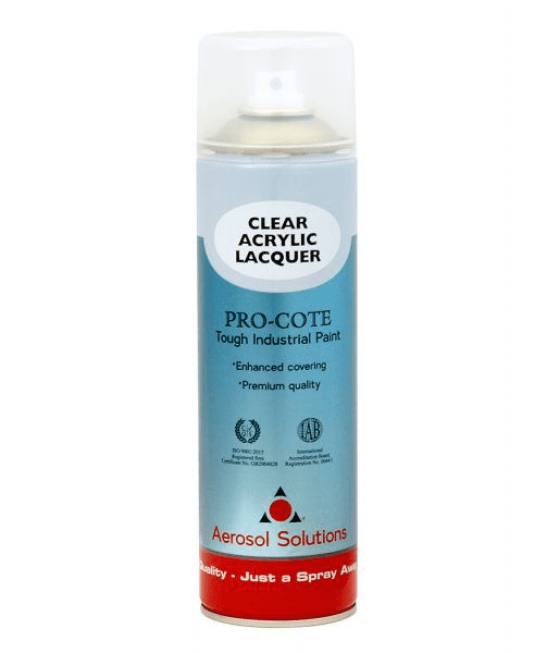 Aerosol Solutions Pro-Cote Clear Lacquer Aerosol Spray Paint ...