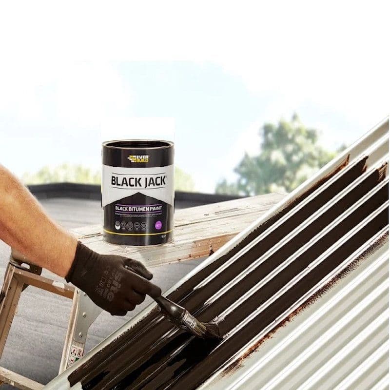 Everbuild 901 Black Bitumen Paint 5L | paints4trade.com