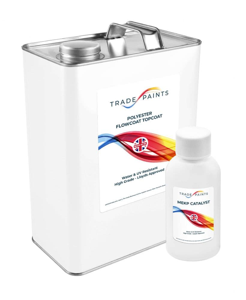 GRP Fibreglass Polyester White Topcoat (Flowcoat) | paints4trade.com