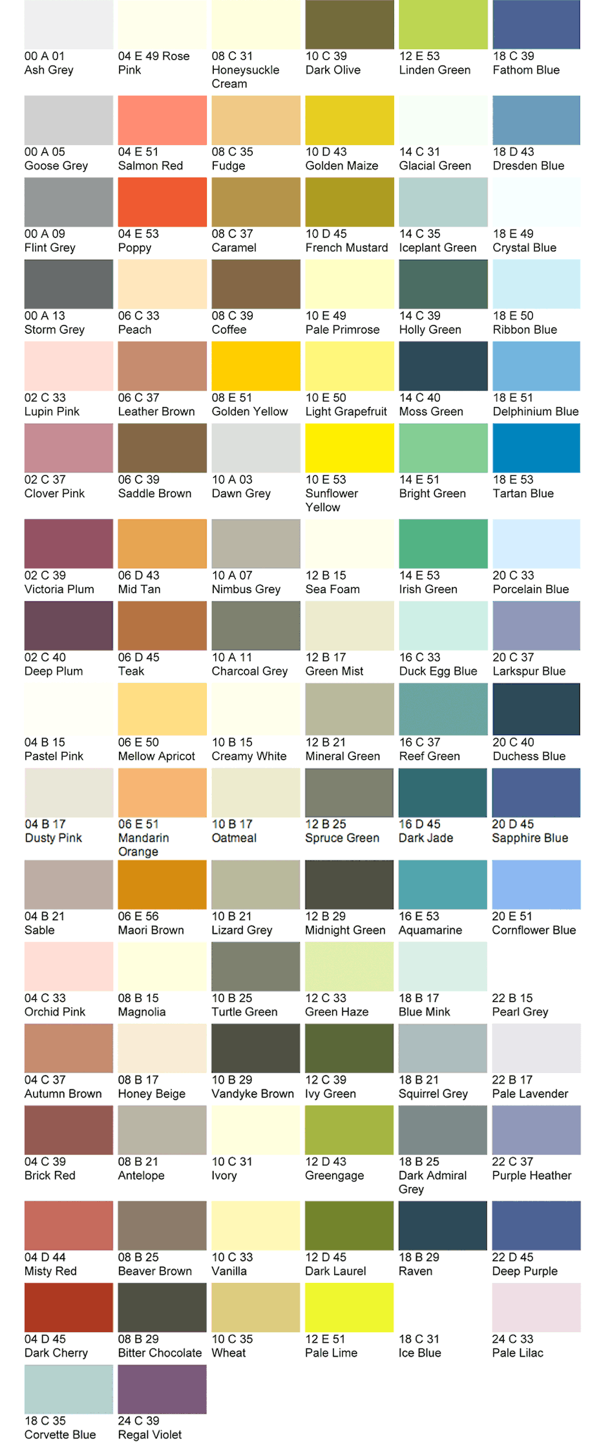 BS381c BS4800 Ral Colour Card Paints4trade BS381c BS4800 Ral Colour Card Paints4trade