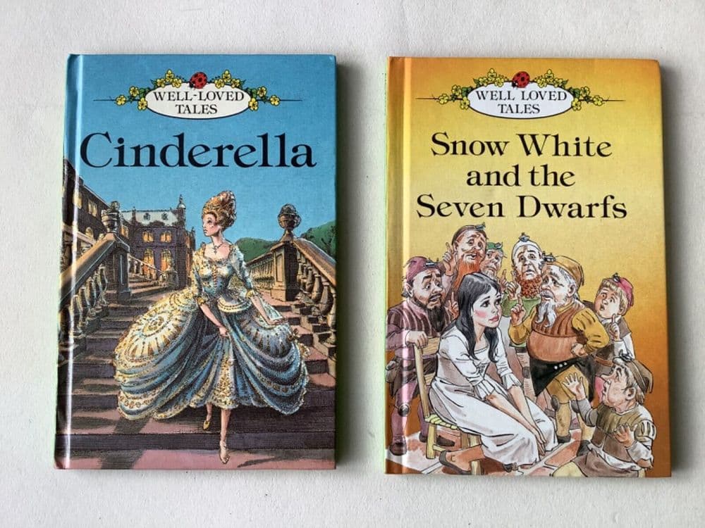 Disney Cinderella and Snow White and the Seven Dwarfs Ladybird Books 1980