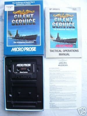 Silent Service Commodore 64 VERY RARE Classic Game