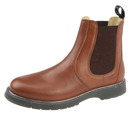 Grafters M186 Men s Gusset Chelsea Boots TAN