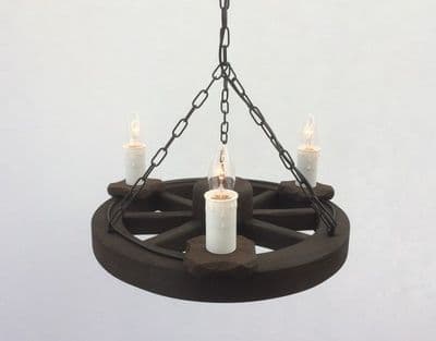 Rustic Cart Wheel Ceiling Lights | Tradwoodlights