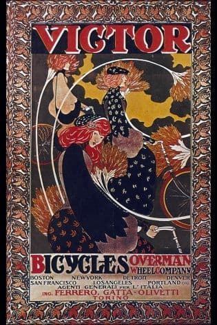 American cycling poster - Victor cycles