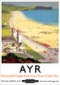 Ayr Vintage British Railways Travel Poster by Ellis Silas