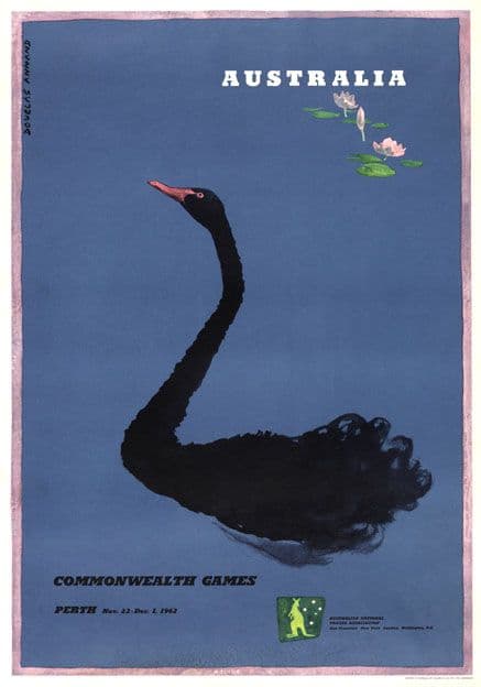 Commonwealth Games 1962 Perth Australia Vintage Travel Poster by ...
