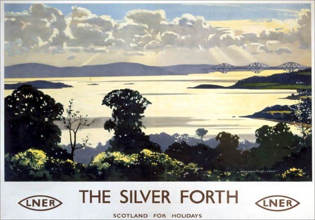 The Silver Forth seen from Fife Midlothian and West Lothian LNER ...