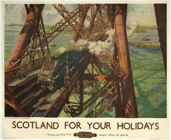 Vintage British rail poster - Scotland for your holidays