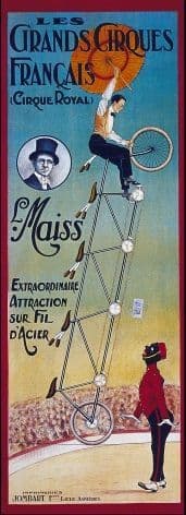 Vintage French circus poster - Le Grands Cirques Francais