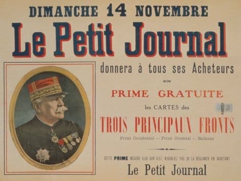 Vintage french WW1 poster - Le Petit Journal