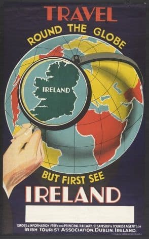 Vintage Irish poster - See Ireland First