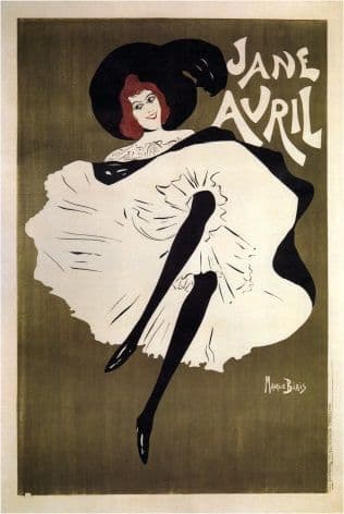 Vintage Jane Avril Advertising Poster