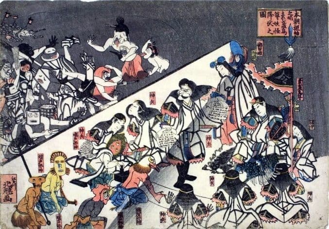 Vintage Japanese poster - Samurai army