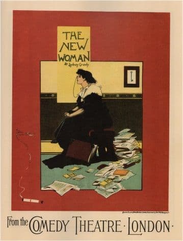 Vintage London theatre poster - The New Woman