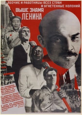 Vintage Russian poster - Working people of all countries and oppressed ...