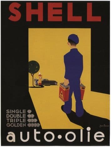 Vintage Shell Advertising Poster