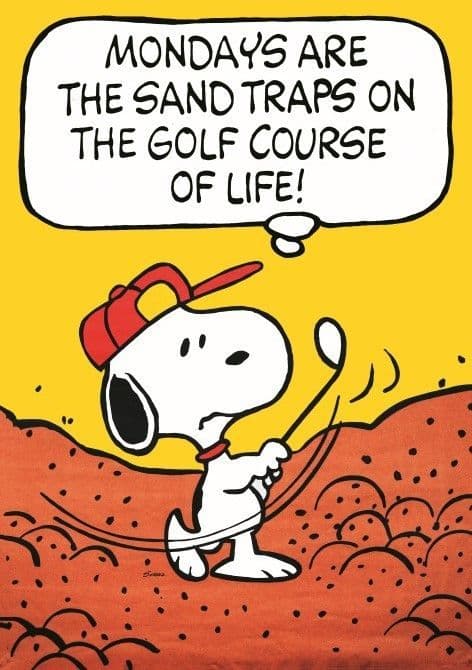 Vintage Snoopy magazine cover poster - Monday s are the sand traps on ...
