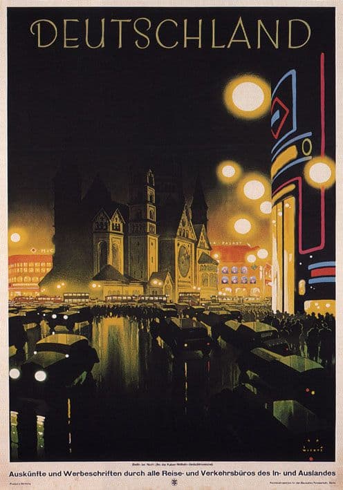 Vintage Travel Poster Deutschland Germany