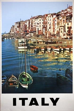 Vintage Travel Poster Italy