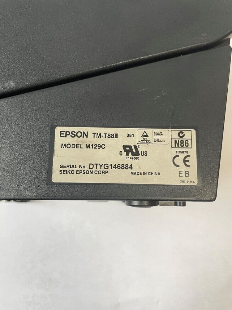 Epson TM-T88III Model M129C POS till thermal receipt printer only no ...