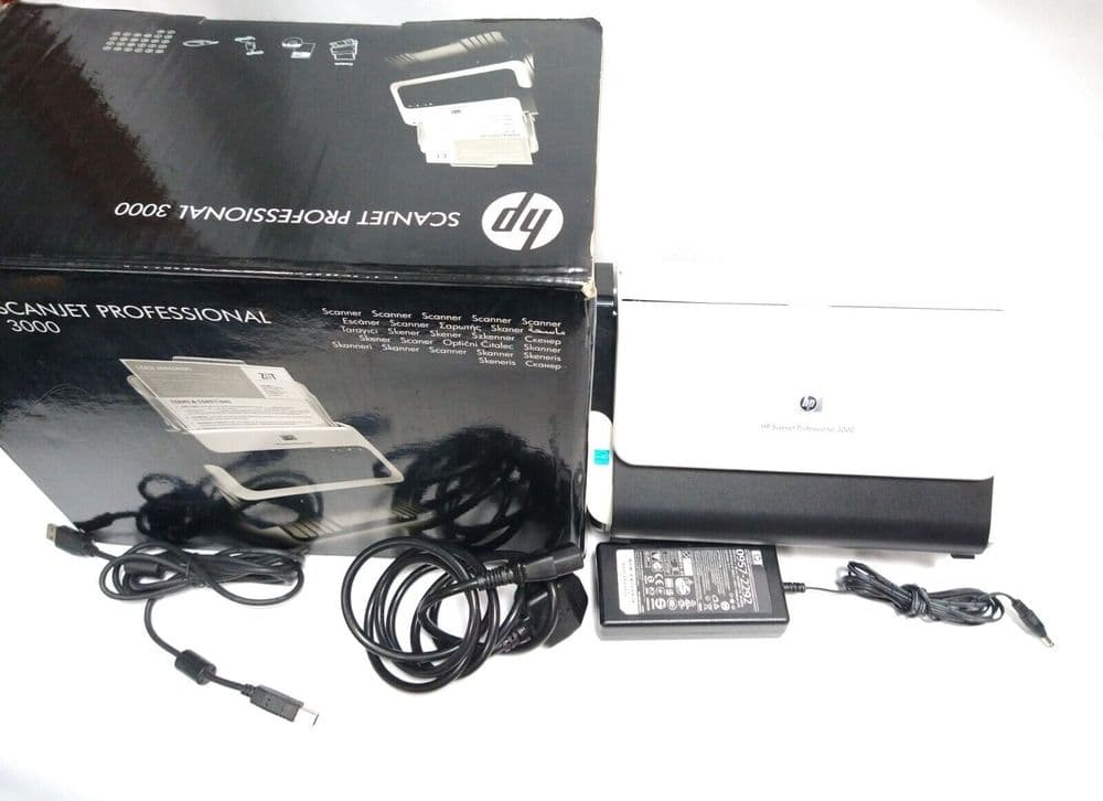 HP Scanjet Professional 3000 Scanner Scan to PDF 50 Sheet ADF w PSU ...