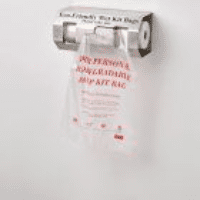 Brushed Stainless Steel Wet Kit Bag Dispenser