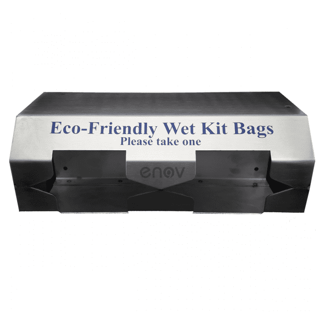 Brushed Stainless Steel Wet Kit Bag Dispenser