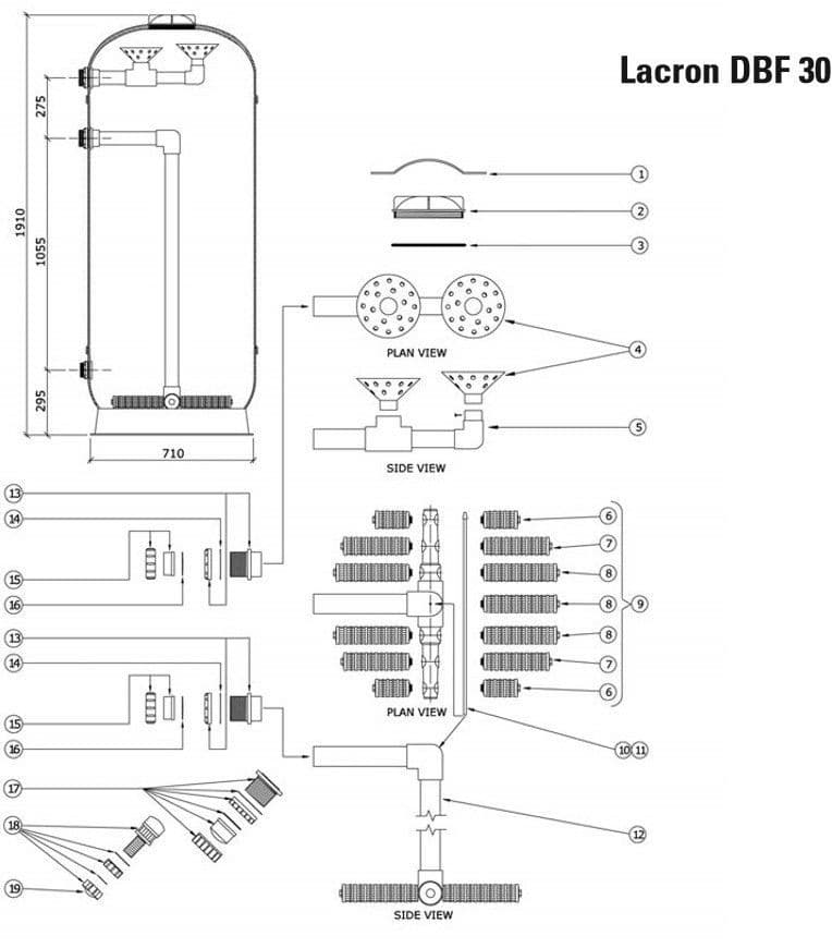 Lacron DBF 30 - Finaflow Deep Bed Filter Spare Parts