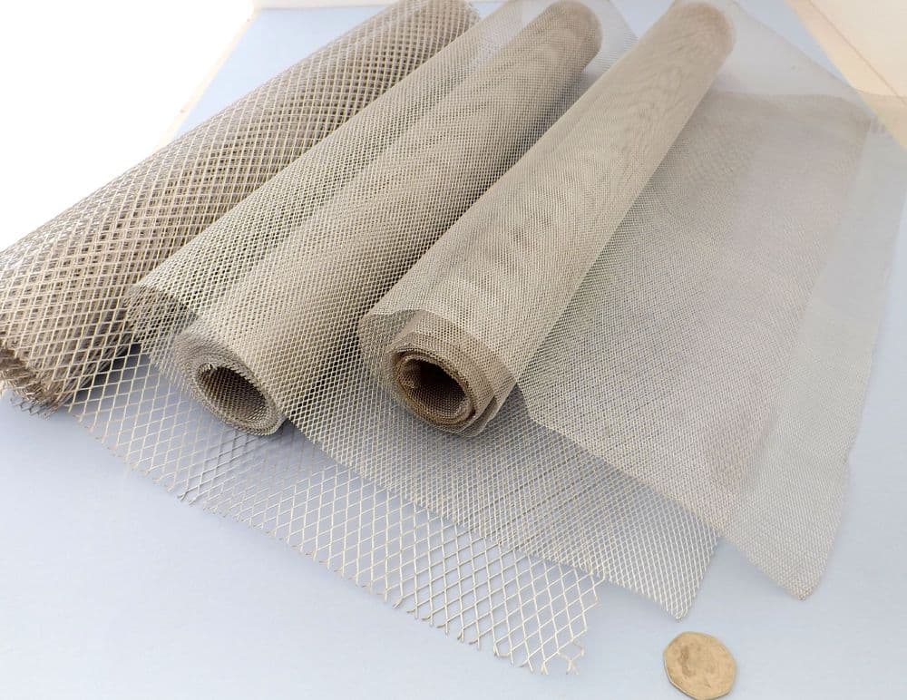 3m x 50cm roll of Aluminium Modelling Mesh Fine/Medium/Coarse