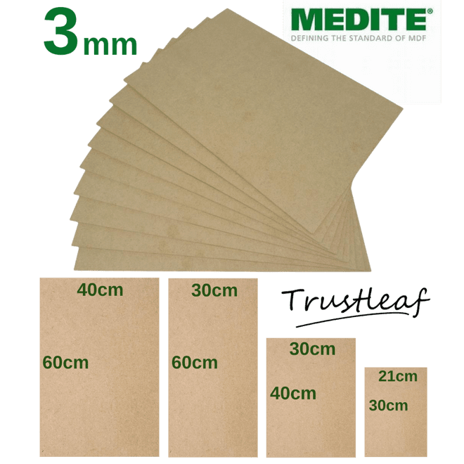 3mm MEDITE MDF sheets