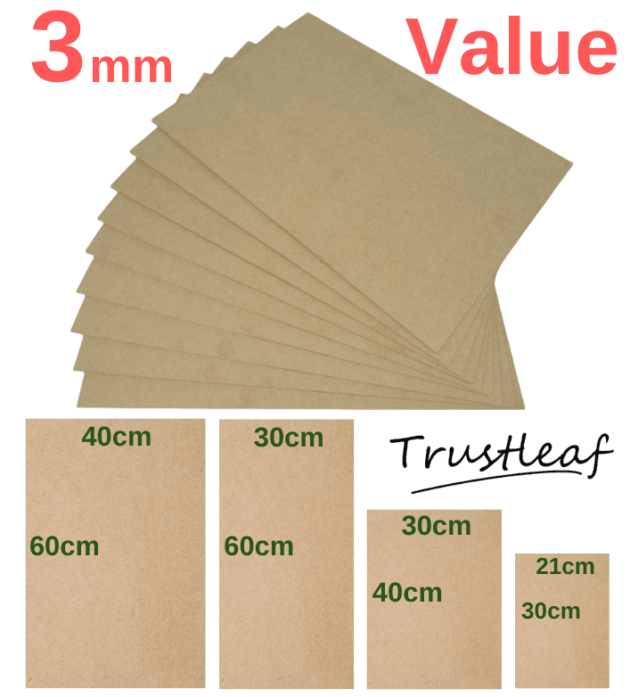 3mm Value MDF sheets