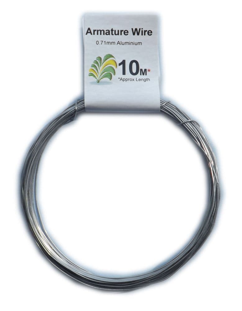 Bare Aluminium Armature Wire - 0 56mm - 4 55mm Diameters