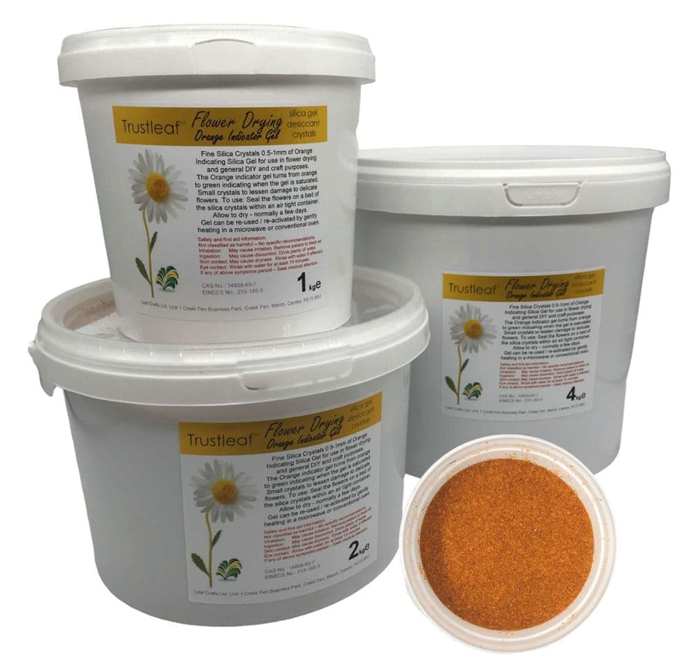 Flower Drying Orange Indicator Silica Gel Desiccant 0 5-1mm grains 1kg ...