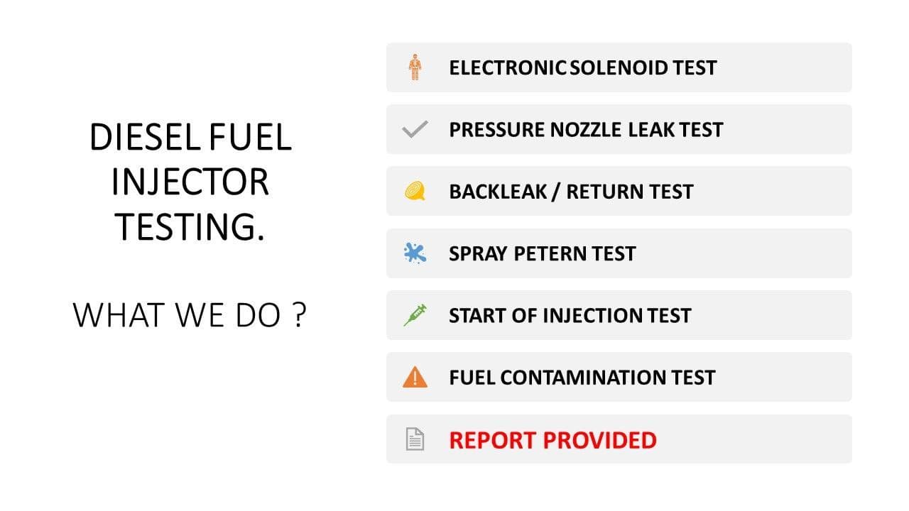 Diesel Fuel Injector Testing Repair and Reconditioning Service