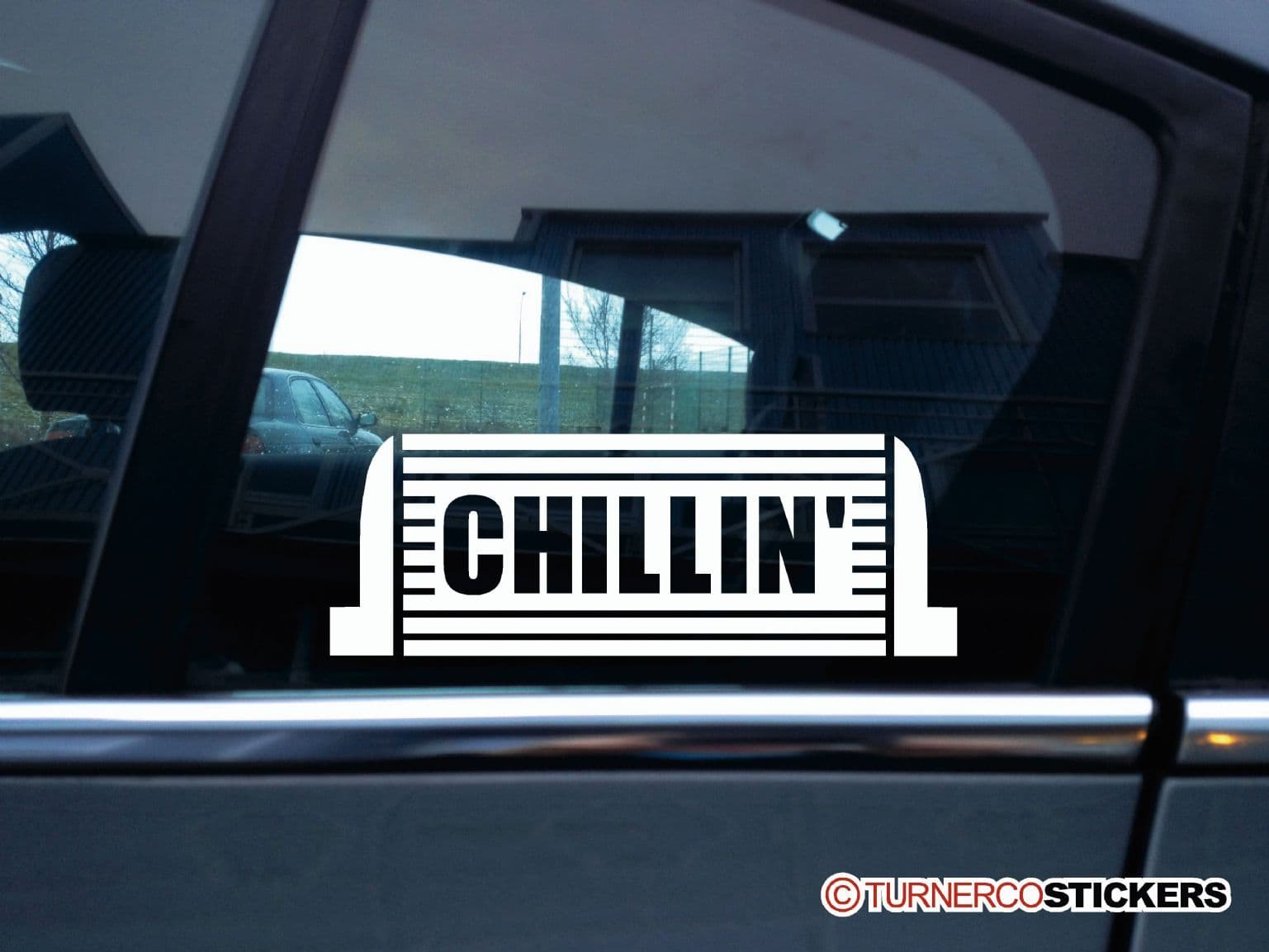 " Chillin " funny intercooler themed turbo car sticker V125