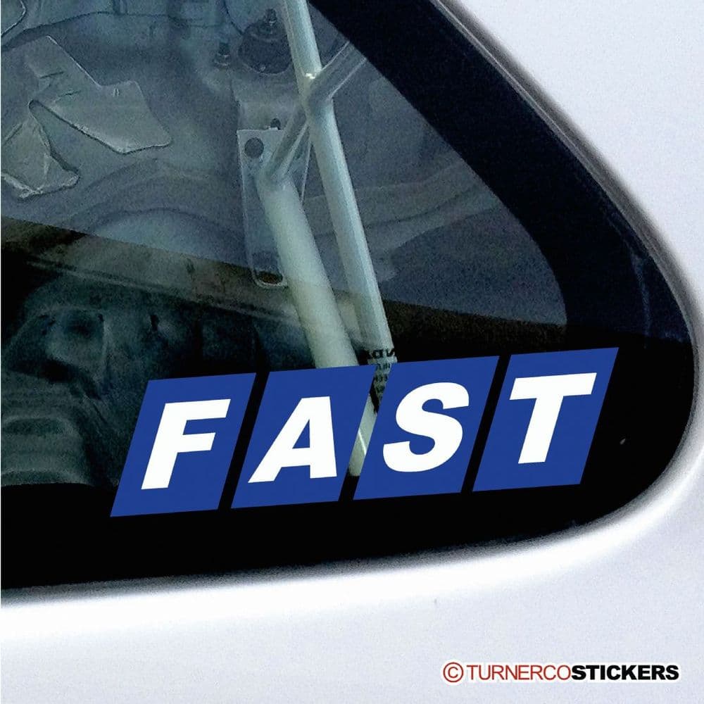 FAST old Fiat logo style sticker / decal