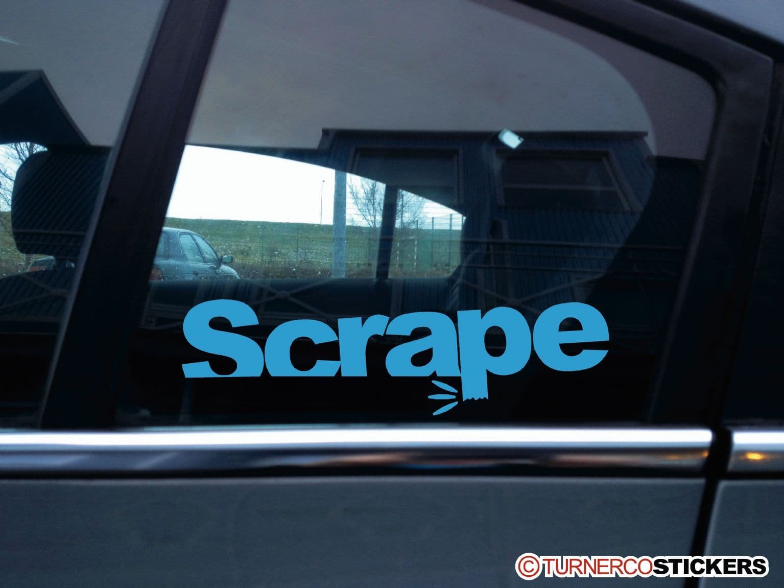 " Scrape " stanced / lowered JDM VAG car truck sticker V53
