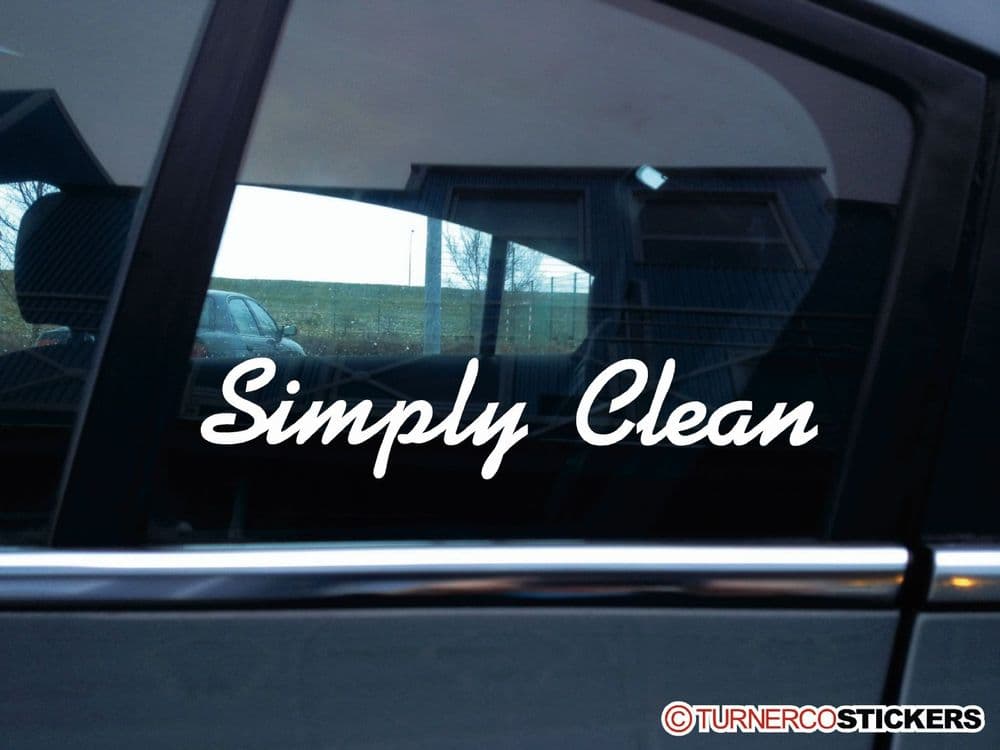 " Simply Clean " stanced show car VAG JDM stickers