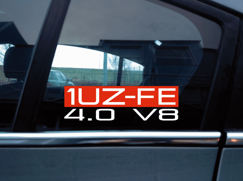 1UZ-FE engine code sticker for Lexus LS 1989-2000 1UZ C118