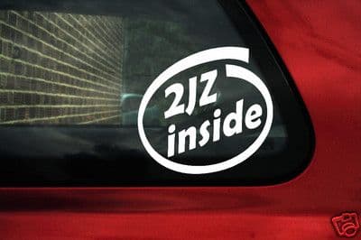 2x 2JZ inside stickers Ideal for Toyota supra soarer