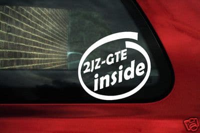 2x 2JZGTE inside sticker For TOYOTA SUPRA TURBO Soarer