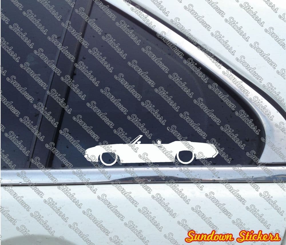 2X Classic car silhouette stickers for 1971 Oldsmobile 442 W30 ...