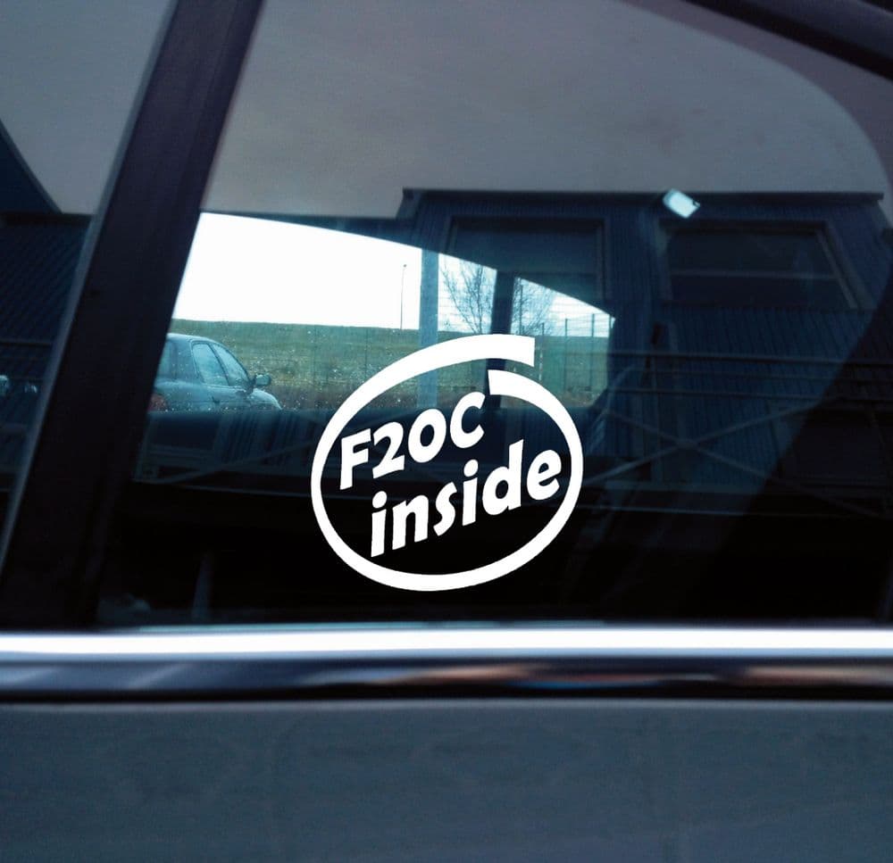 2x F20C inside stickers Honda S2000 Civic VTEC Accord