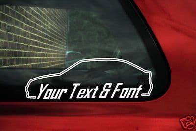 2x Ford Escort mk5 surround sticker Add your Text & Font For RS ...