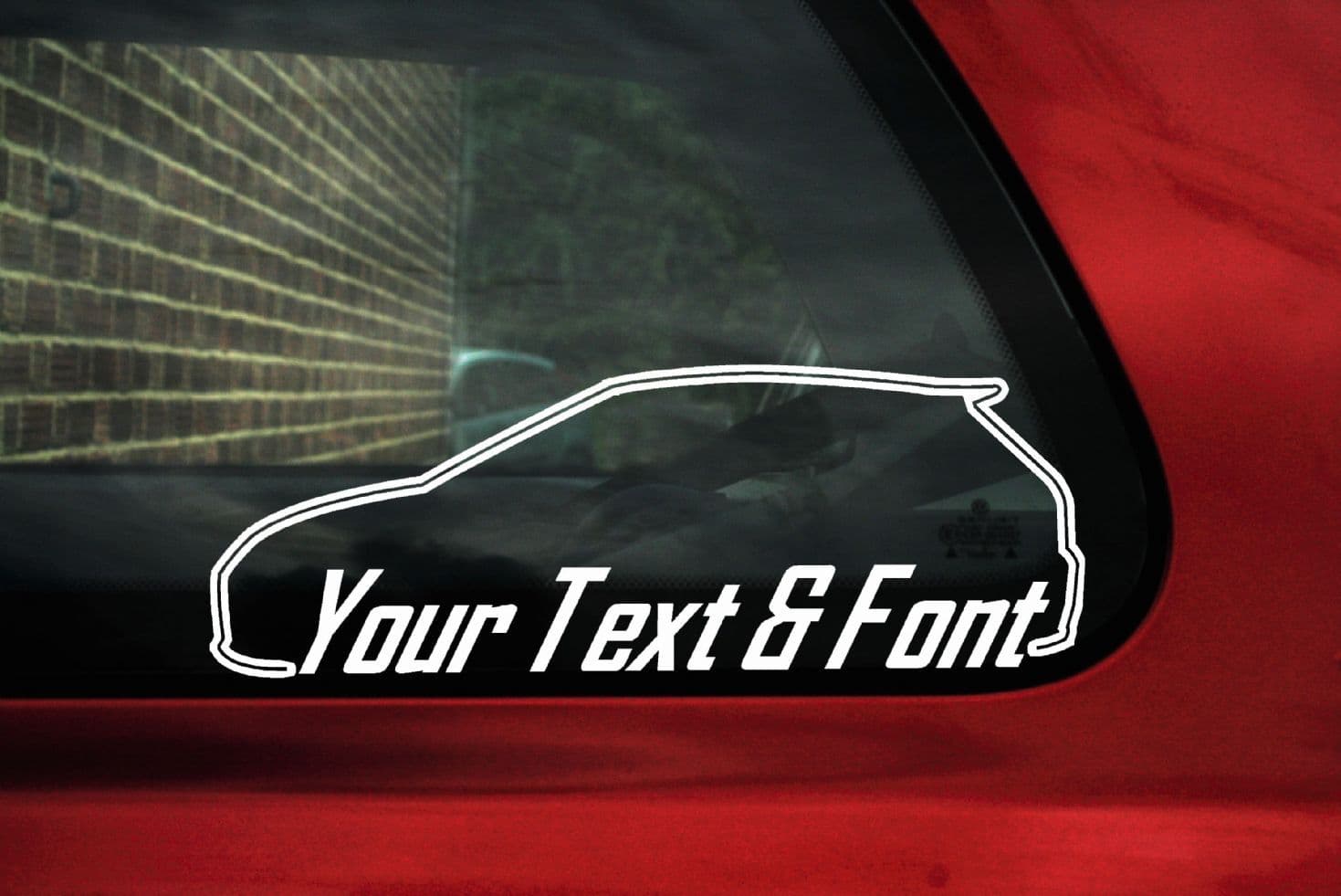 2x Ford Fiesta ST / Zetec-S MK6 CUSTOM TEXT stickers