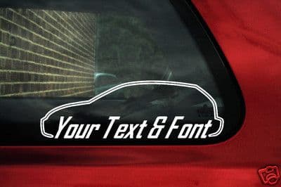 2x Ford Focus Mk1 surround Sticker Add your Text & Font for focus RS Zetec