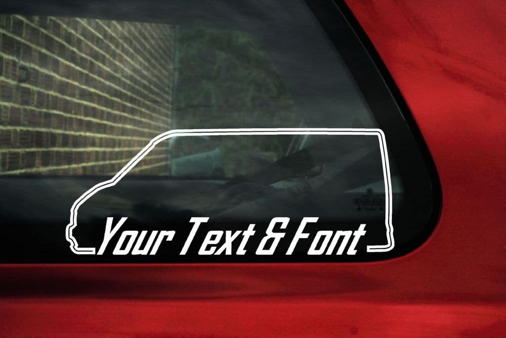 2x Ford Transit Van / Tourneo 2000 2005 mk6 CUSTOM TEXT stickers