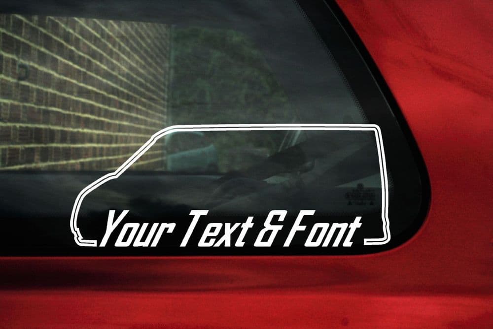 2x Ford Transit Van / Tourneo 2006 2013 mk7 CUSTOM TEXT stickers